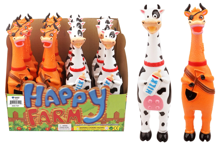 Squeaking Rubber Cow/Bull (12.5") - Diamond Visions, Inc.