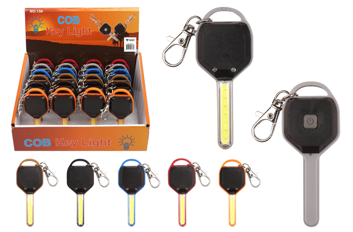 Key-Shaped COB LED Keychain - Diamond Visions, Inc.