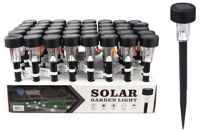 Solar Path Light (Black) - Diamond Visions, Inc.