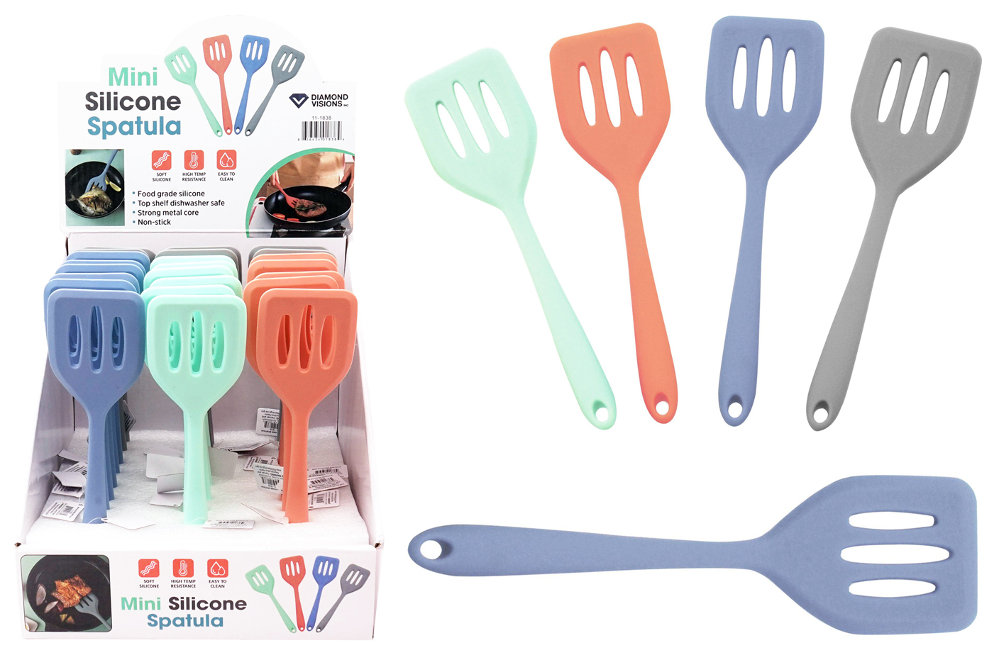 Silicone Turner Spatula (Mini) - Diamond Visions, Inc.