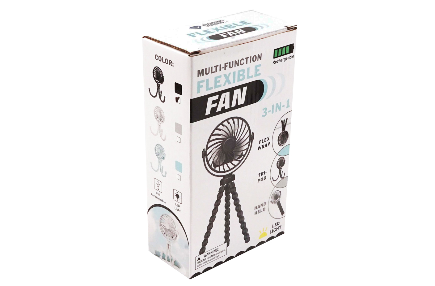 Rechargeable Flex Fan (Multi-Function) - Diamond Visions, Inc.