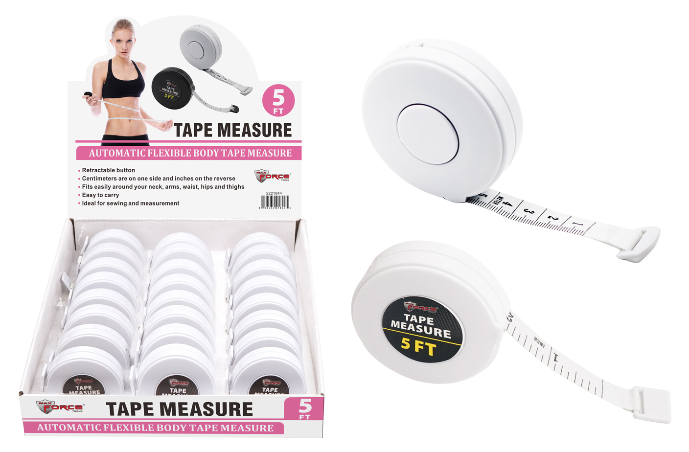 Flex Tape Measure (Retractable) (5') - Diamond Visions, Inc.