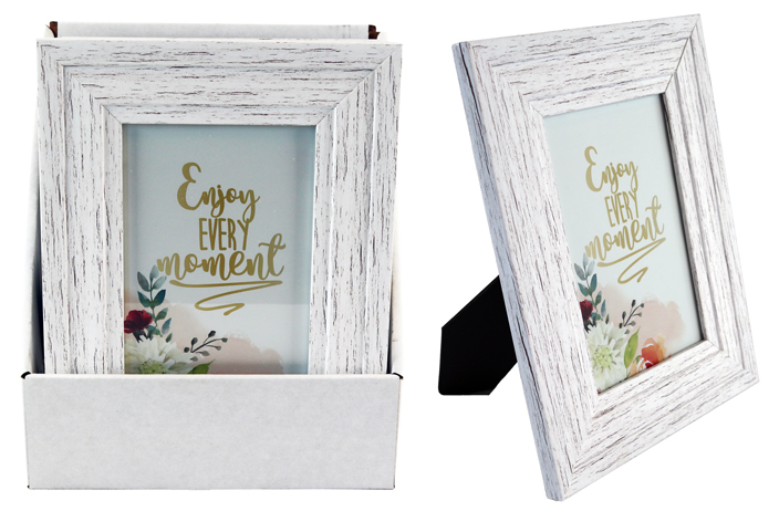 Picture Frame (White) (4" x 6") - Diamond Visions, Inc.