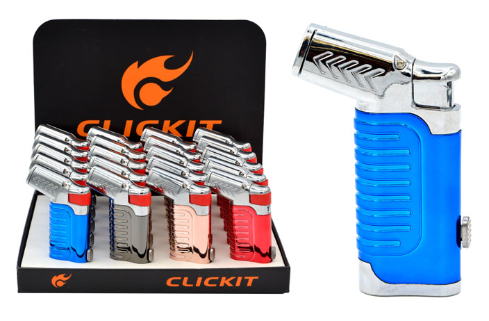 Triple Torch Lighter with Cigar Puncher - Diamond Visions, Inc.