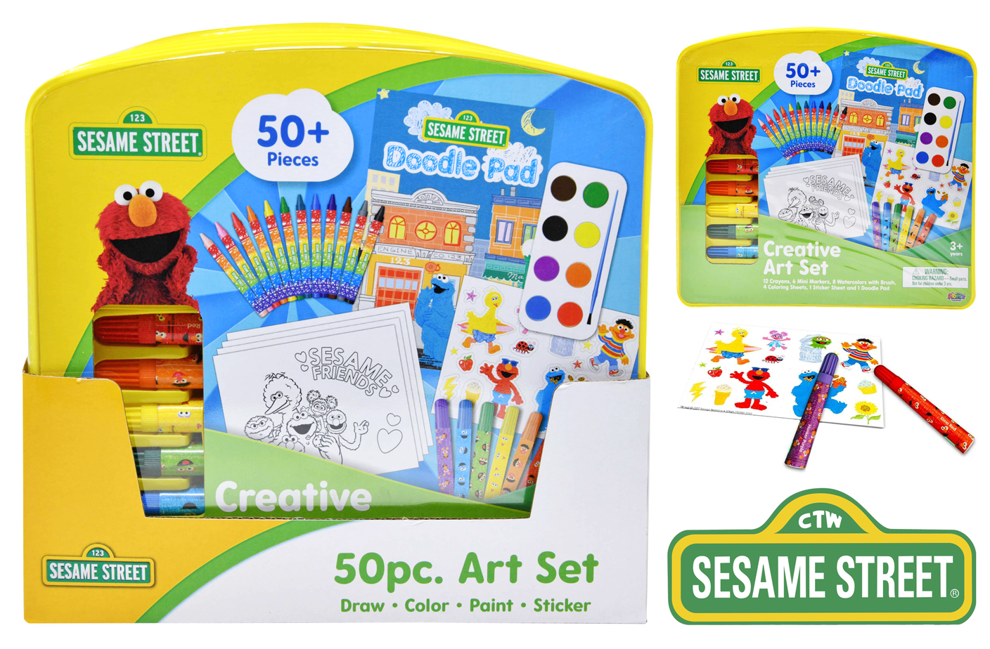 Sesame Street® Creative Art Set (50+ PC) - Diamond Visions, Inc.