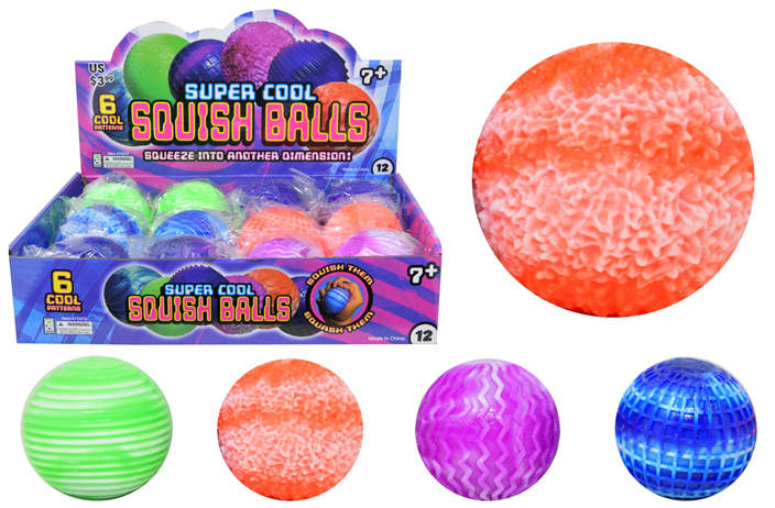 Squish Ball (Textured Designs) (Gel) ($3.99 on Tag) - Diamond Visions, Inc.