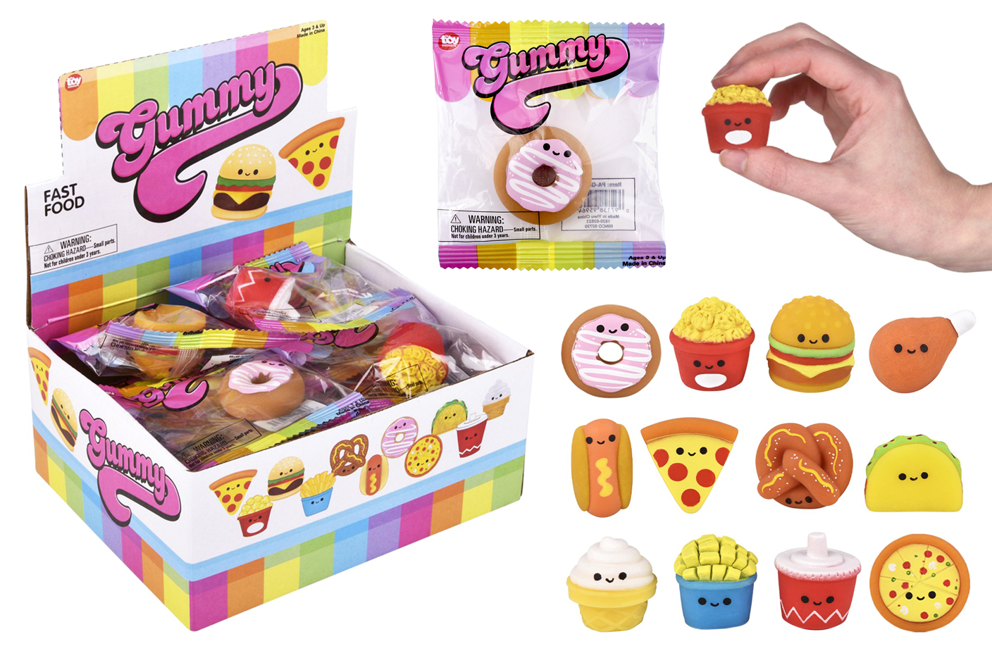 Mini Squish Junk Food (1.5") - Diamond Visions, Inc.