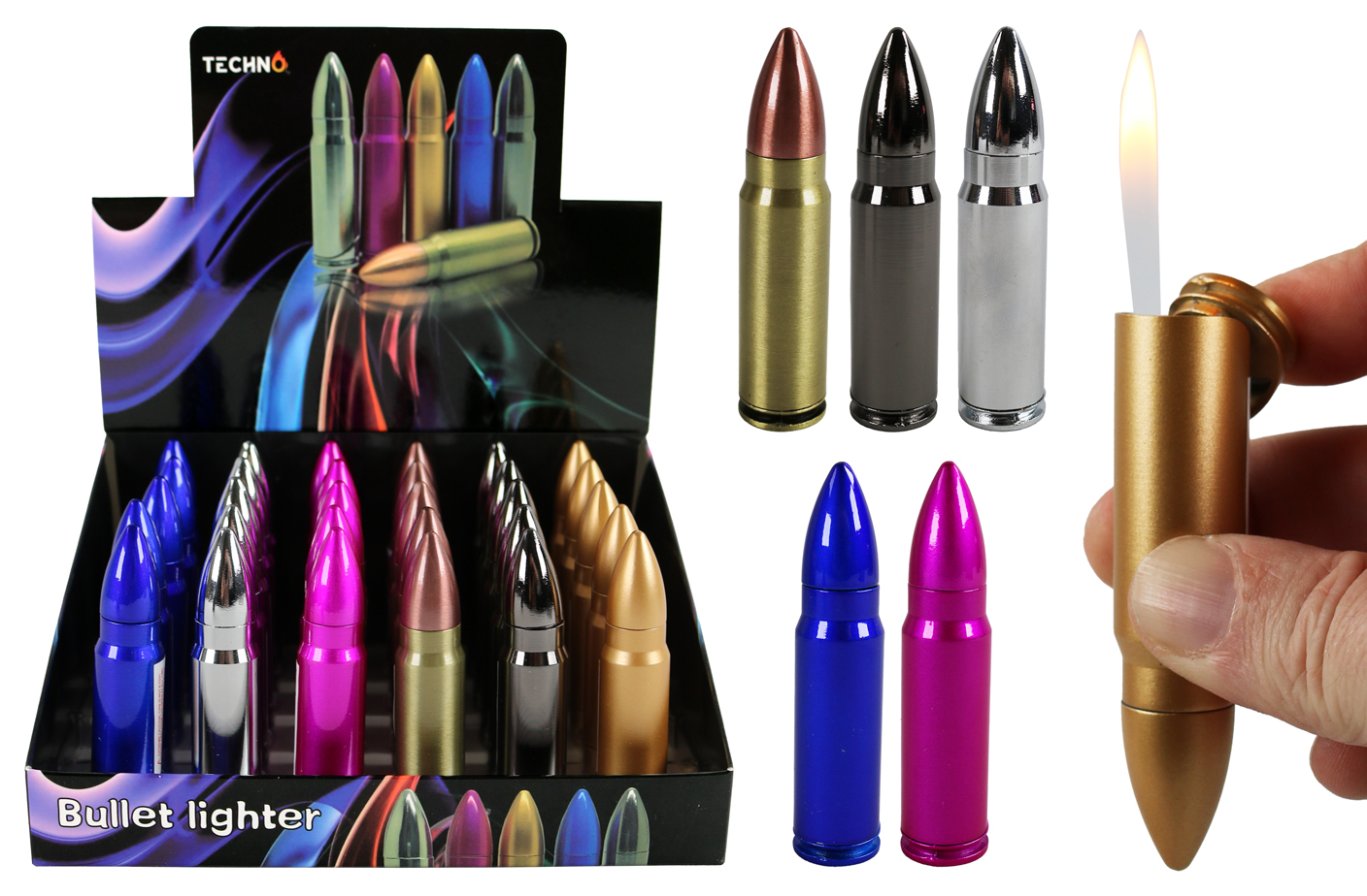 Bullet Lighter (Assorted Colors) - Diamond Visions, Inc.