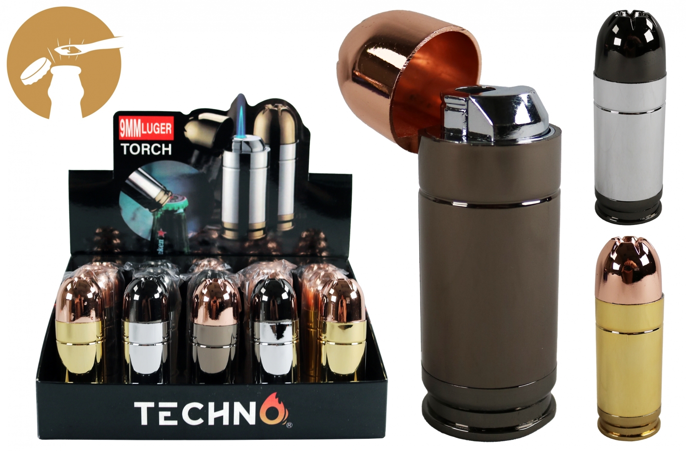 Bullet Torch Lighter with Bottle Opener - Diamond Visions, Inc.