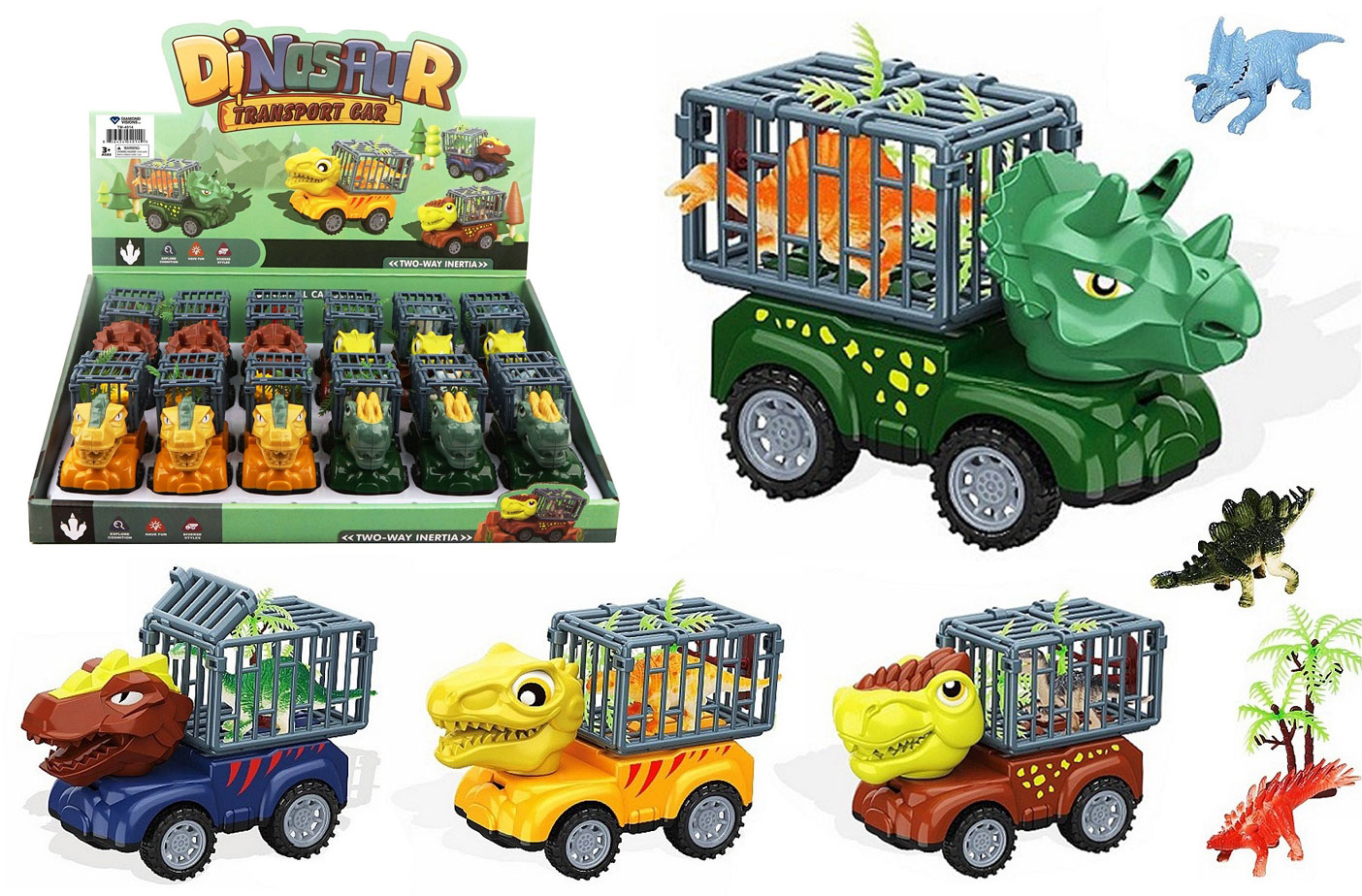 Dinosaur Transport Truck with Dino - Diamond Visions, Inc.